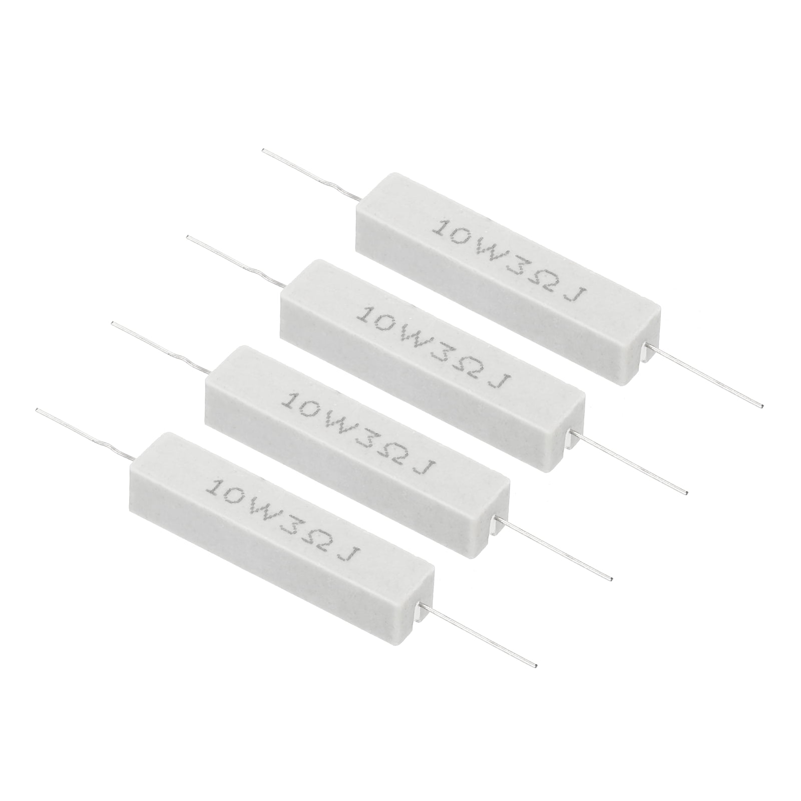4 Pcs 3 Ohm Resistors, 10W Ceramic Cement Resistor Power Cement ...