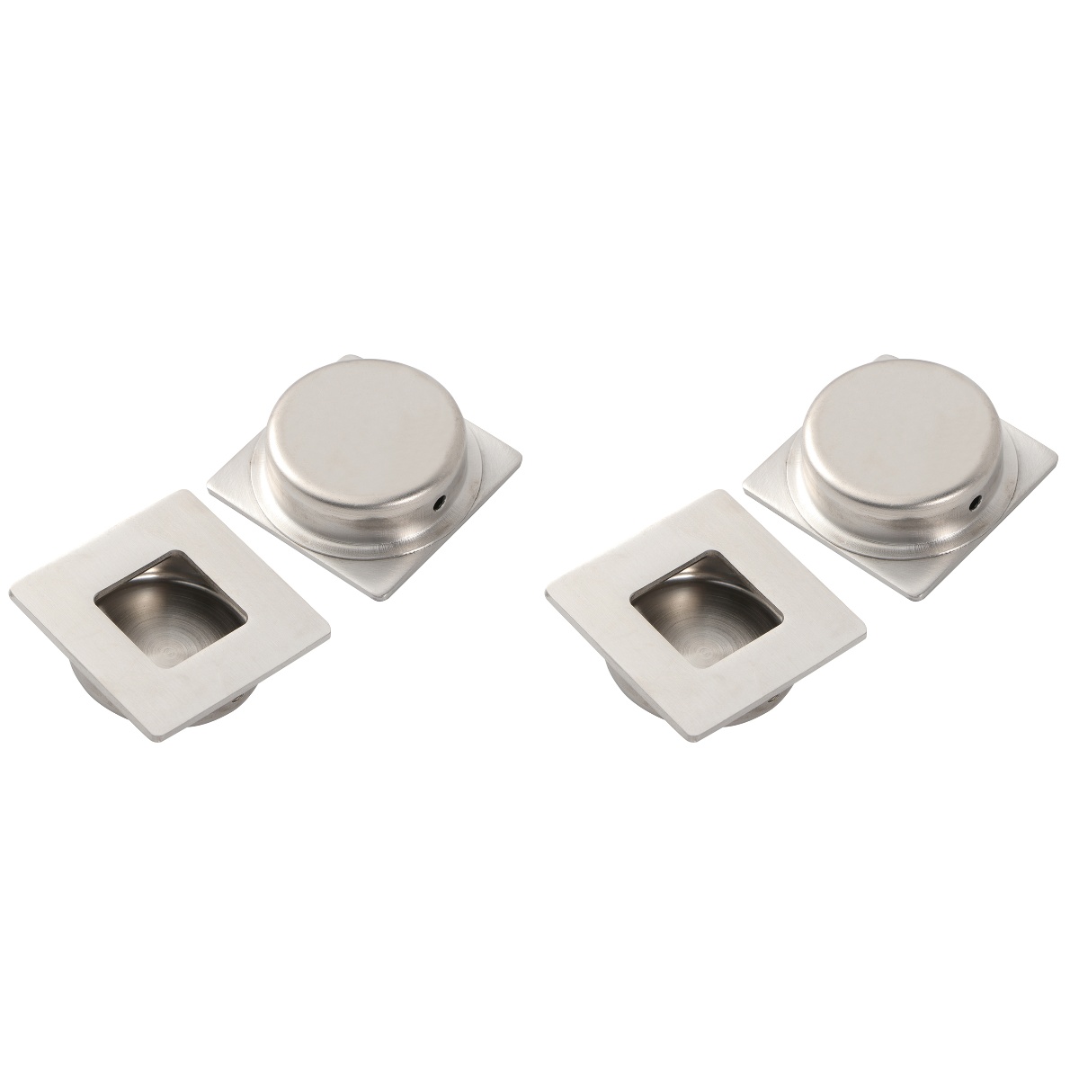 4 Pcs 304 Stainless Steel Door Handle Doorknob Invisible Door Handle ...