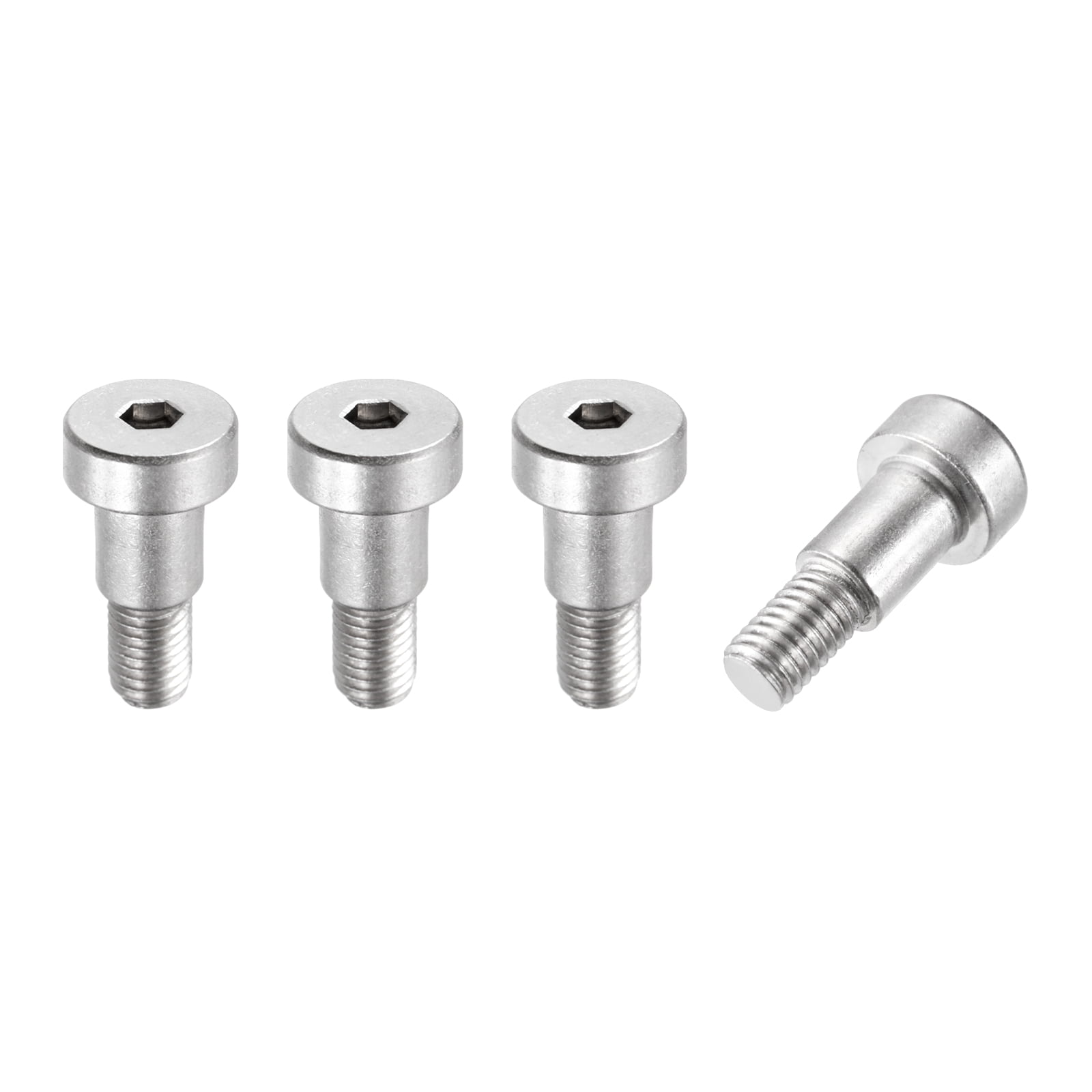 4 Pcs 304 Stainless Steel Shoulder Bolt 10mm Shoulder Dia 12mm Shoulder ...