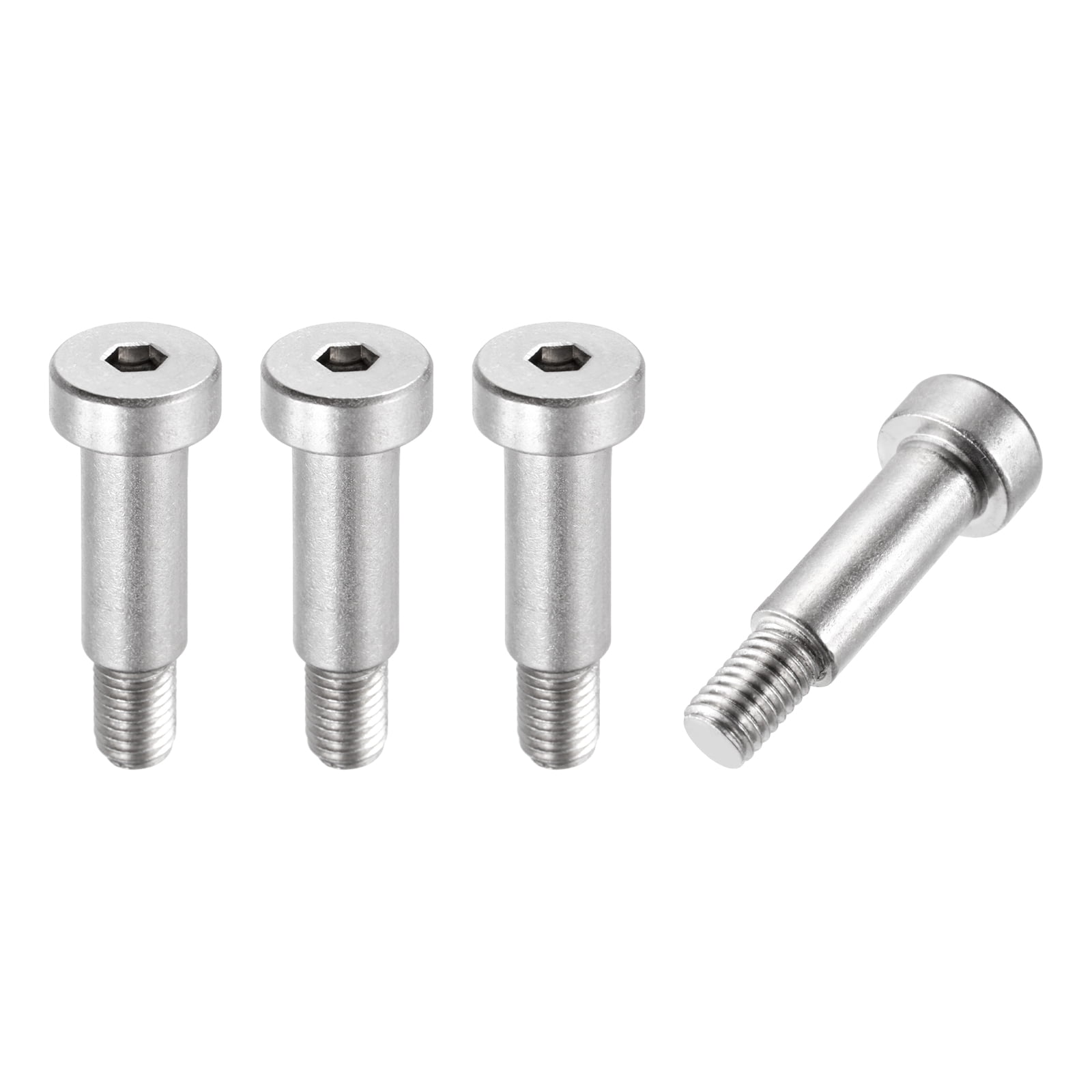 4 Pcs 304 Stainless Steel Shoulder Bolt 10mm Shoulder Dia 20mm Shoulder Length M8x1.25 Thread ...