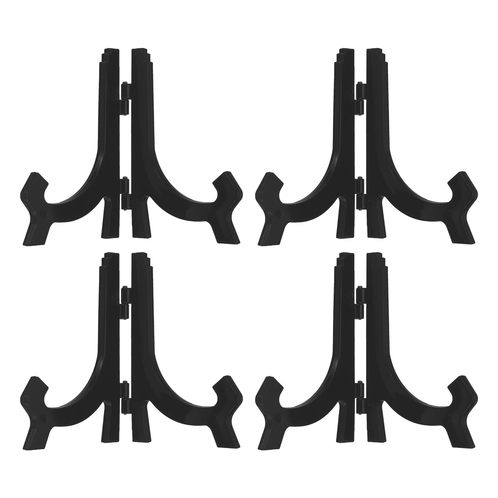 4 Pcs 4" Acrylic Easel Display Stand, Folding Plate Display Stands ...