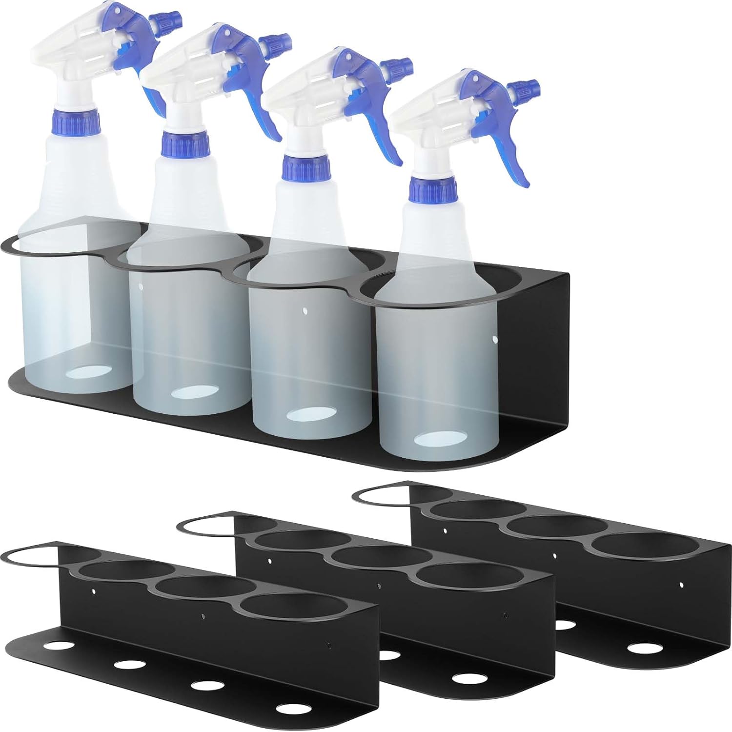 4 Pcs 4 Holes All Purpose Steel Spray Bottle Holder Heavy Duty Spray ...