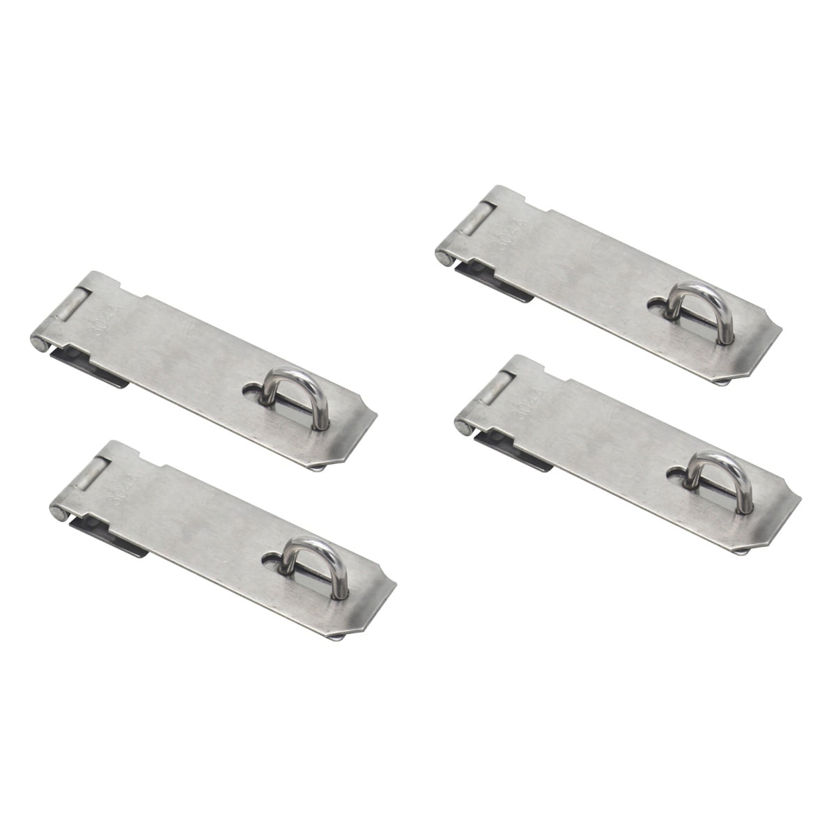 4 Pcs 4 Inches Padlock Hasp Door Clasp Hasp Lock Latch Stainless Steel ...