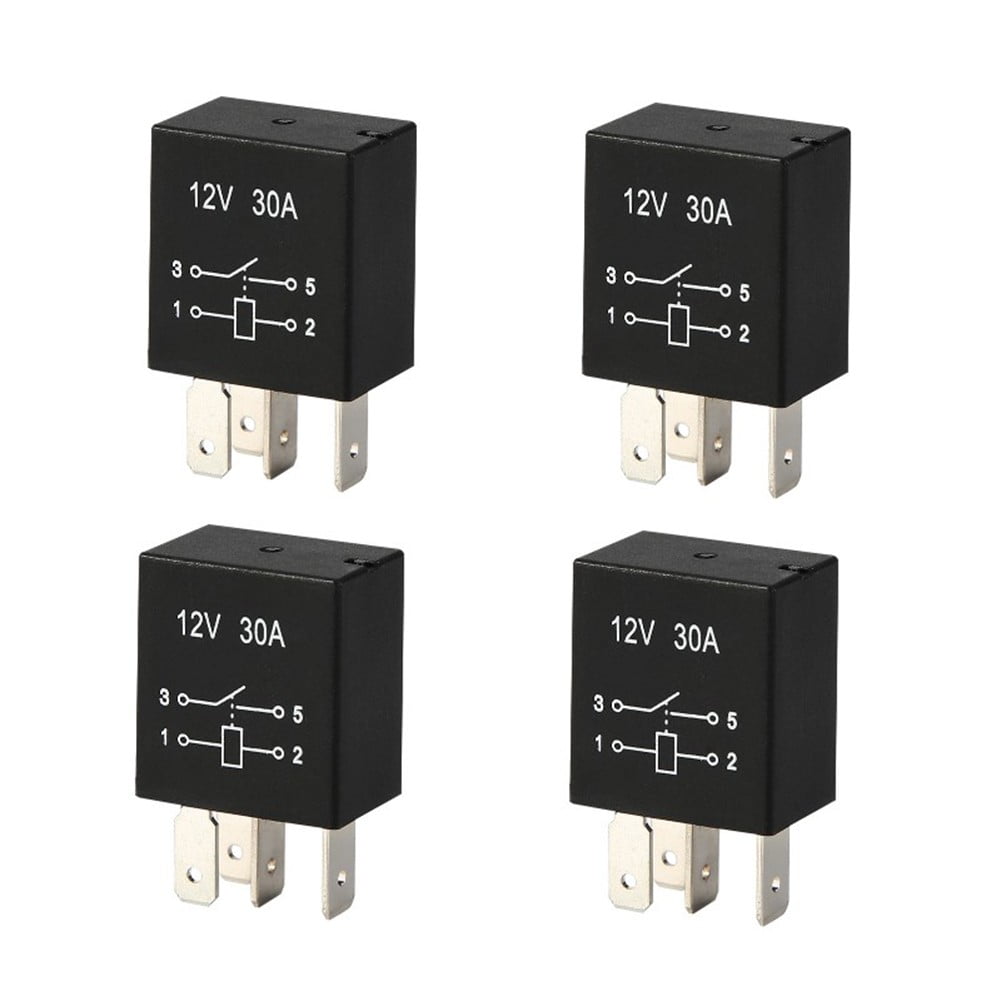 4 Pcs 4 Pin 12V 30A Relay Automotive Relay Relay for Car Motor, Auto ...