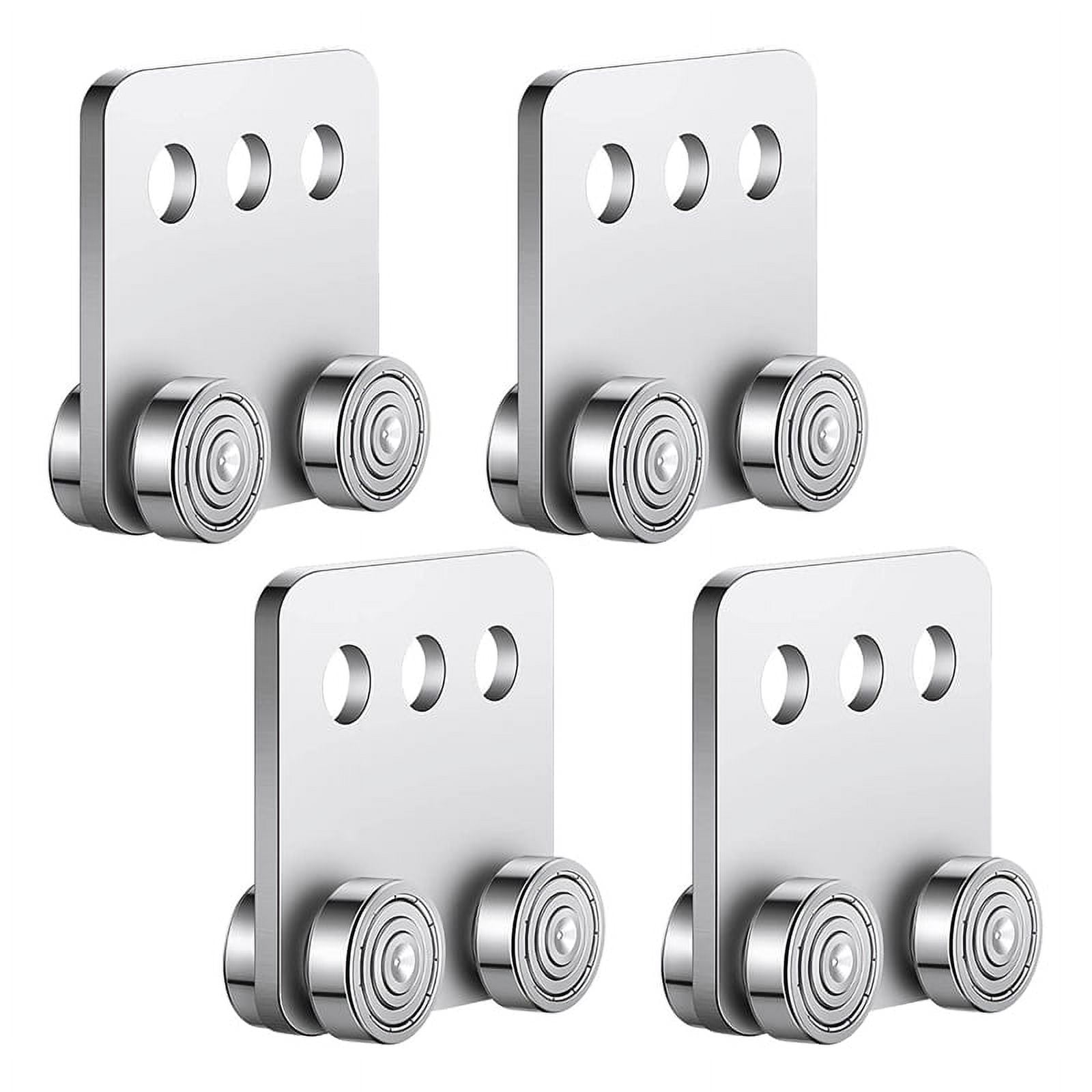 4 Pcs 4 Wheel Trolley Assembly Roller Trolley Stable Welded Channel ...