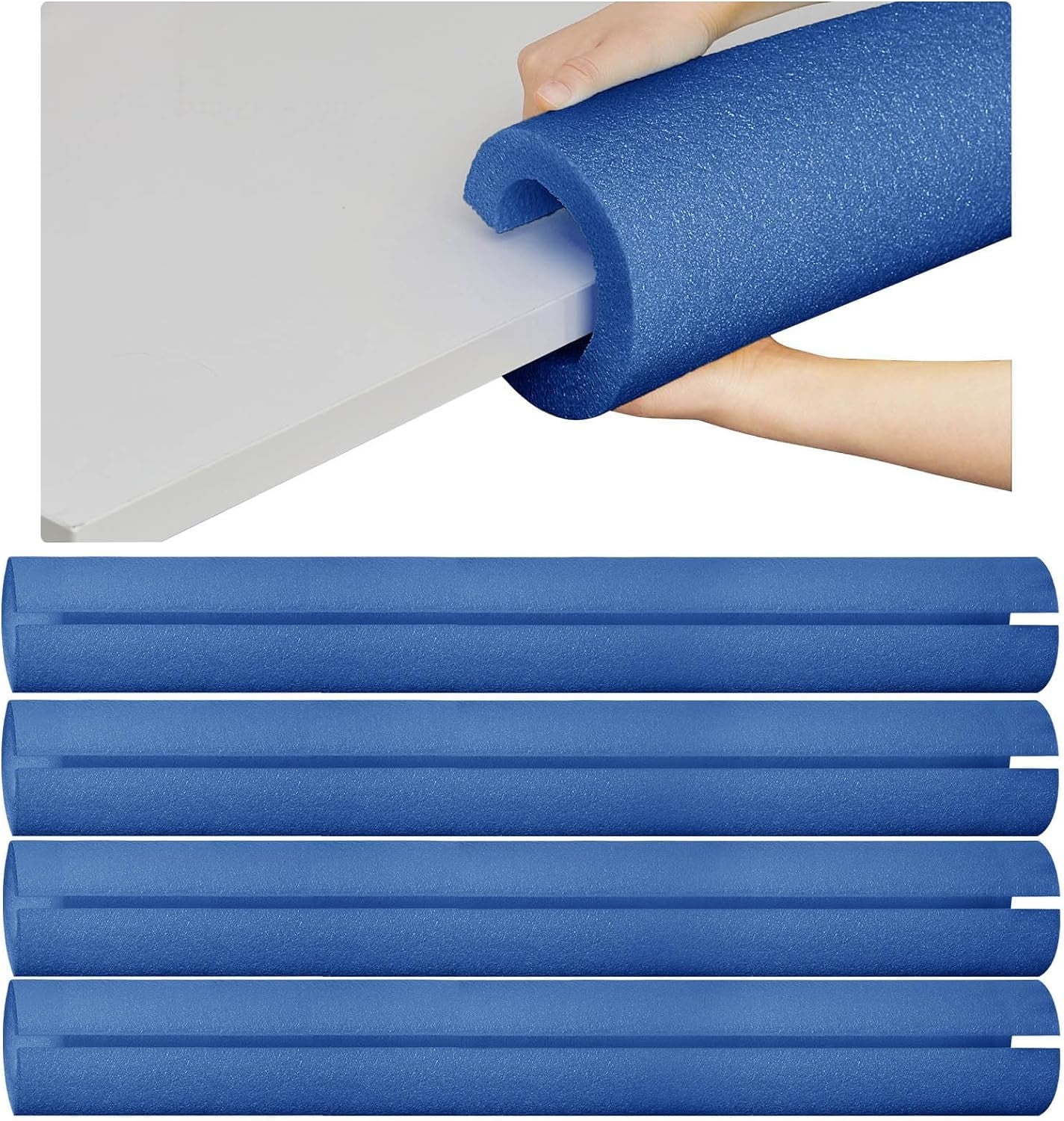 4 Pcs 40 Inch x 4.1 Inch Jumbo Pool Noodles Bulk Large Pre Slit Clamp ...