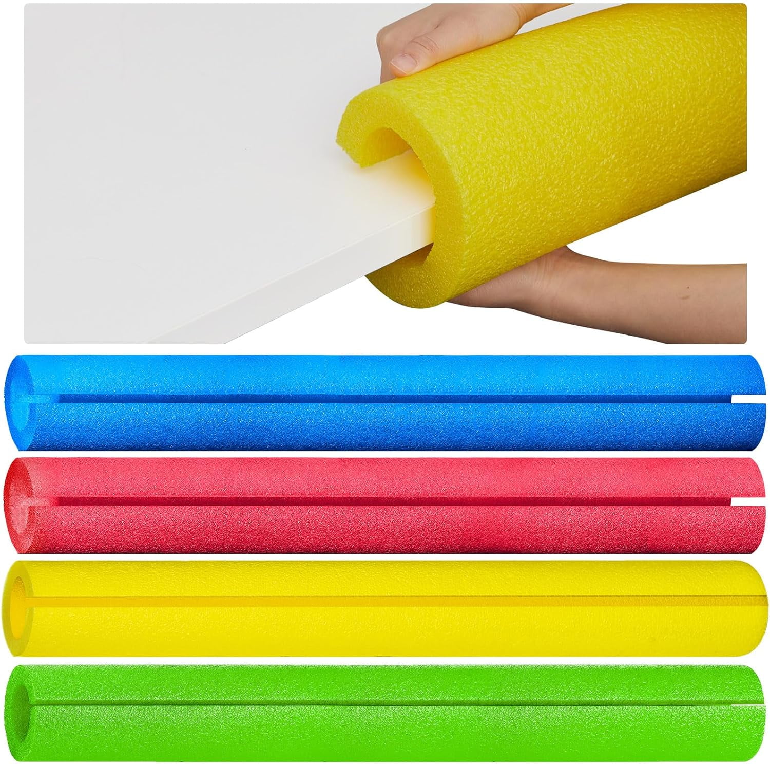 4 Pcs 40 Inch x 4.1 Inch Jumbo Pool Noodles Bulk Pool Noodles Foam ...