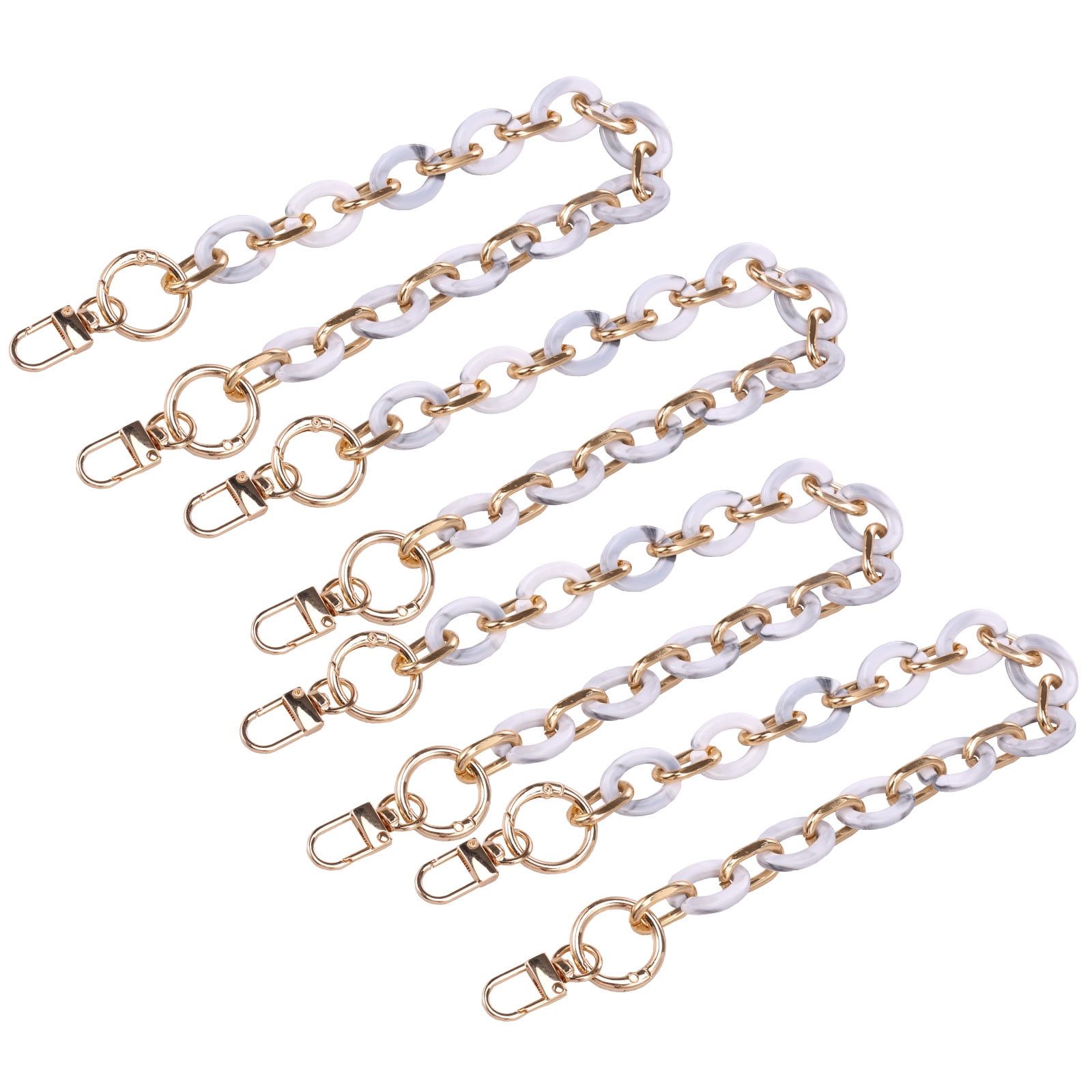 4 Pcs 40cm Bag Chain with Carabiner Clasp Practical Bag Strap ...