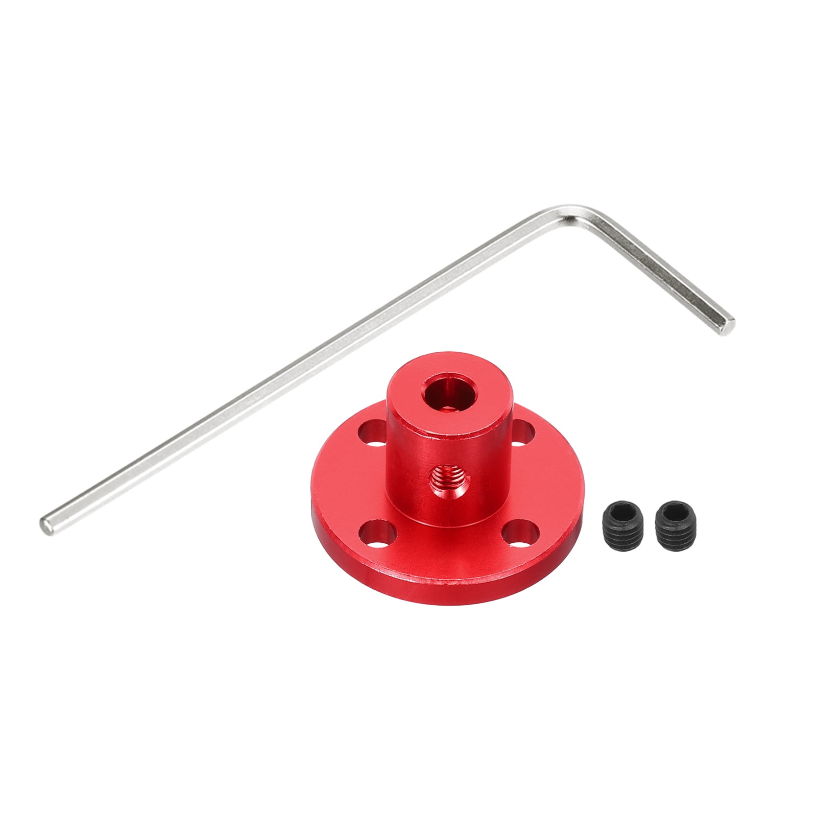 4 Pcs 4mm Flange Coupling Connector with Hex Wrench and Fastening Screw ...