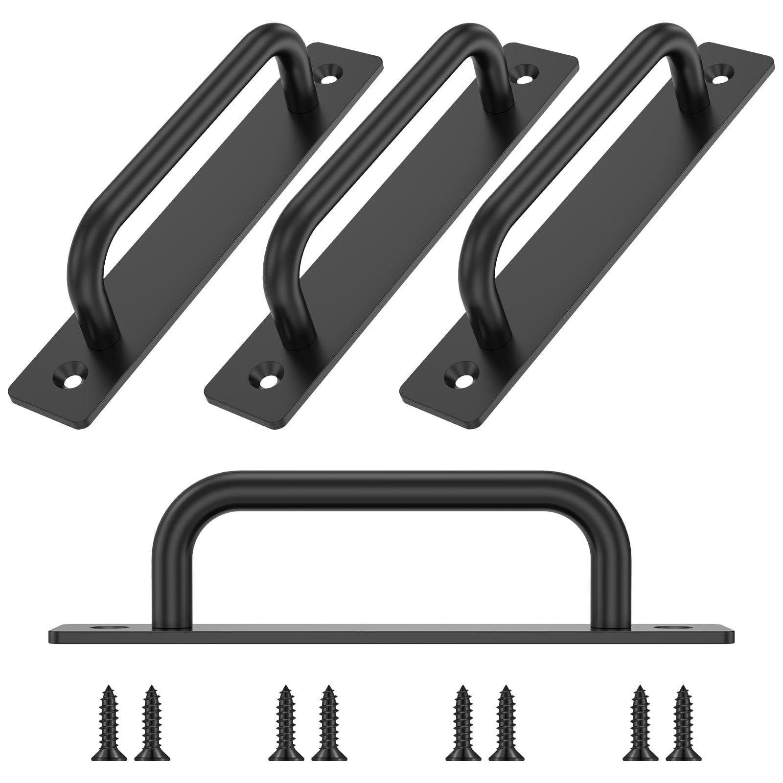 4 Pcs 5.8 Inches Barn Door Handle, Premium Square Aluminum Alloy Gate ...