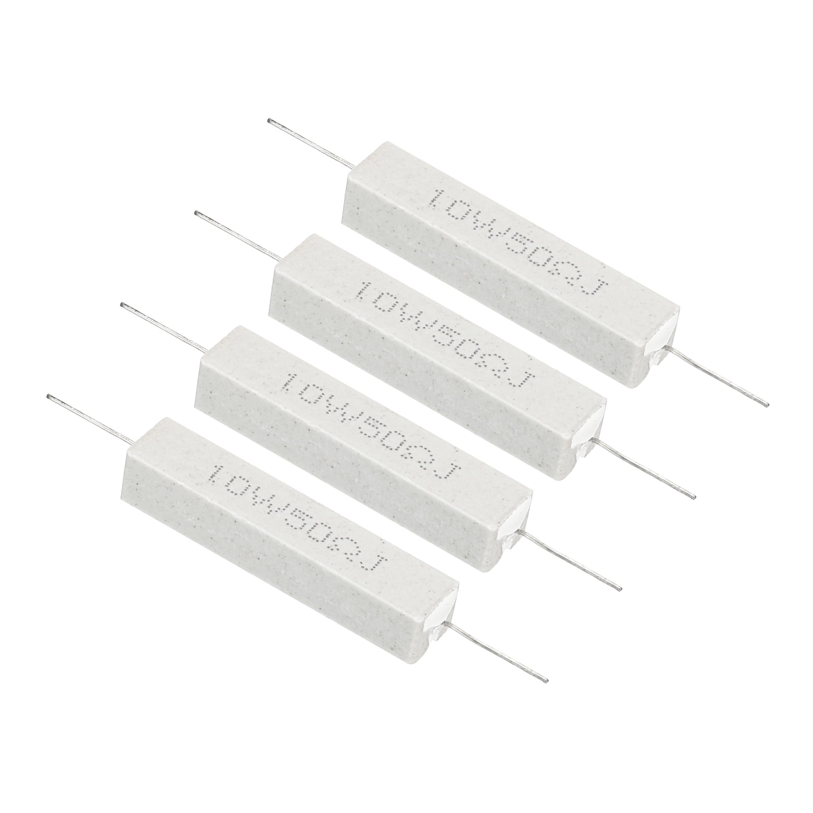 4 Pcs 50 Ohm Resistors, 10W Ceramic Cement Resistor Power Cement ...