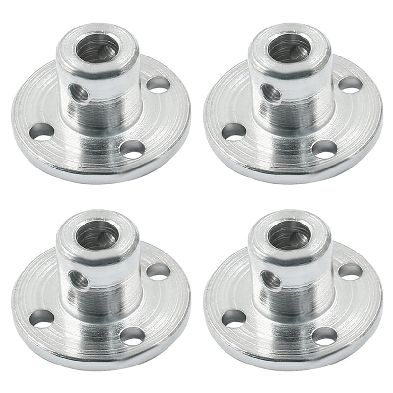 4 Pcs 5mm Metal Flange Shaft Coupling Rigid Flange Coupling Motors ...