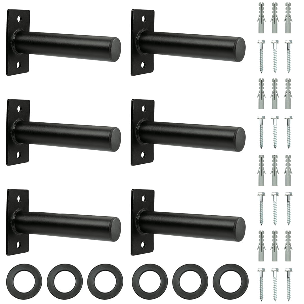 4 Pcs/6 Pcs Weight Plate Holder Fit 2 Inch Weight Plates, Wall Mounted ...