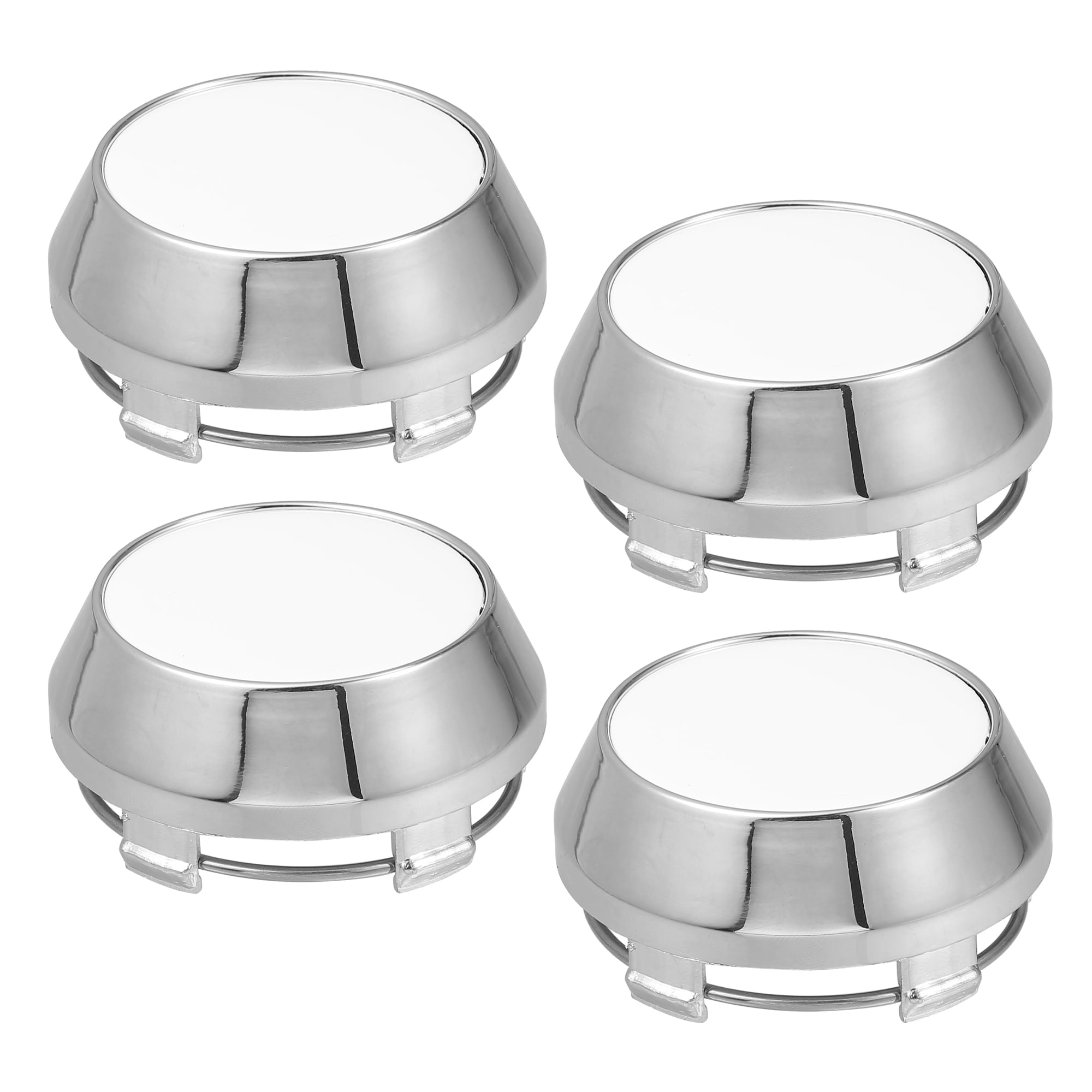 4 Pcs 60mm Dia 5 Clips Wheel Tyre Center Hub Caps Covers for Vehicle ...