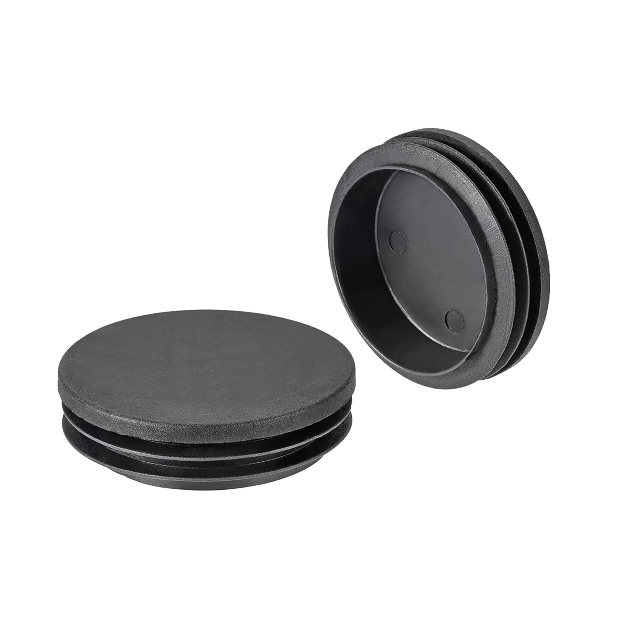 4 Pcs 63mm Dia Plastic Tubing Plug Round Post End Caps for Handrail ...