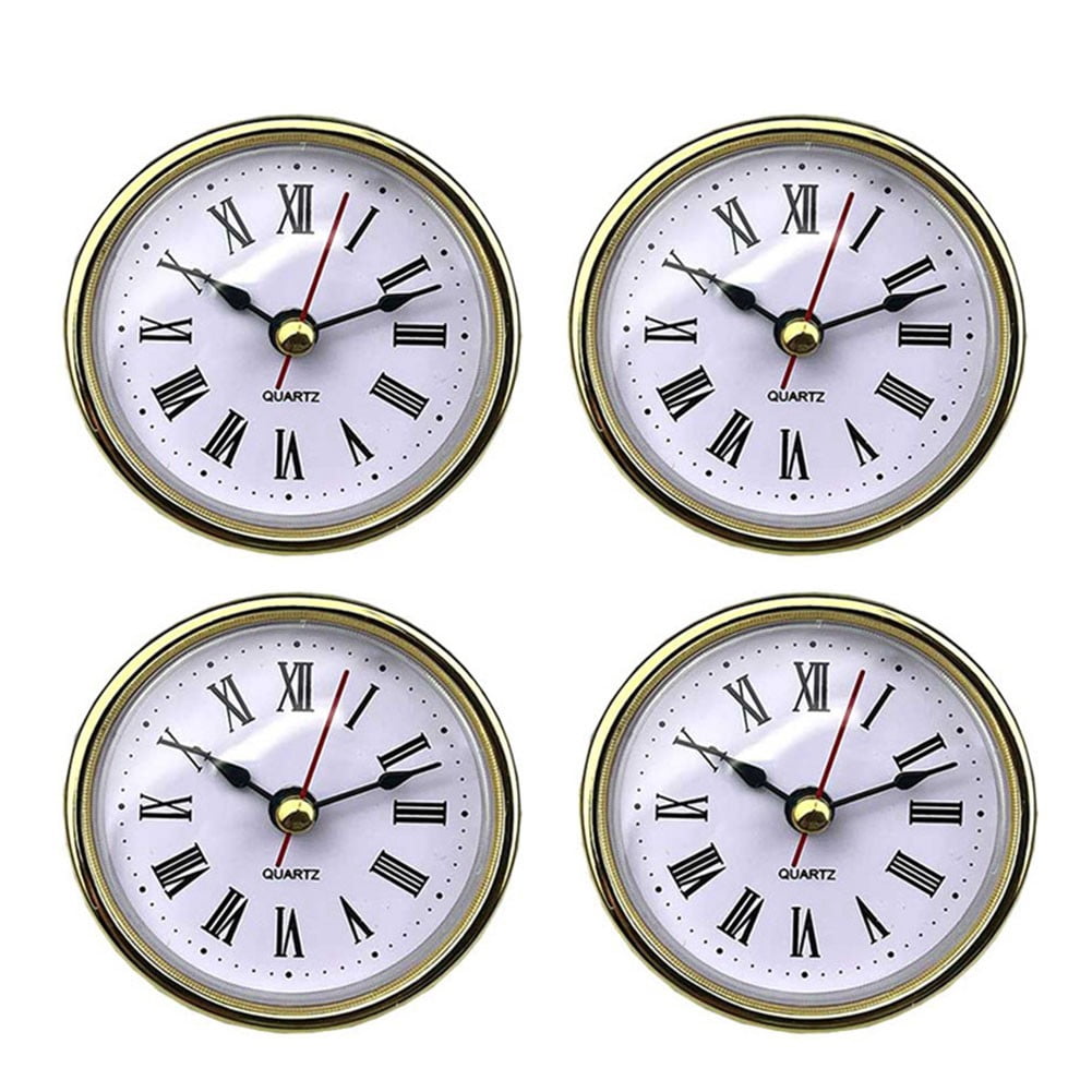4 Pcs 65MM Quartz Clock Insert Movement Mechanism Replacement Roman ...