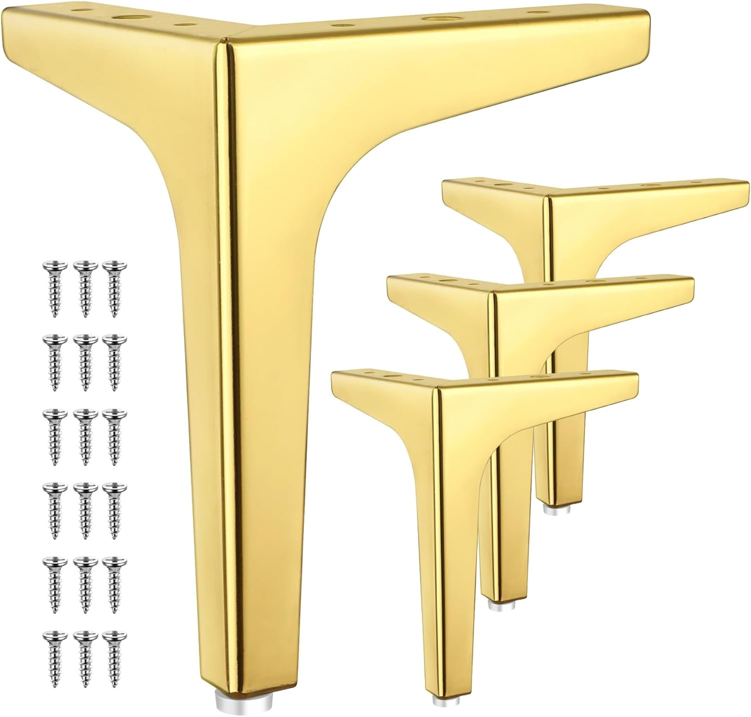 4 Pcs 7 Inch Metal Furniture Legs, Modern Style Furniture Sofa Legs ...