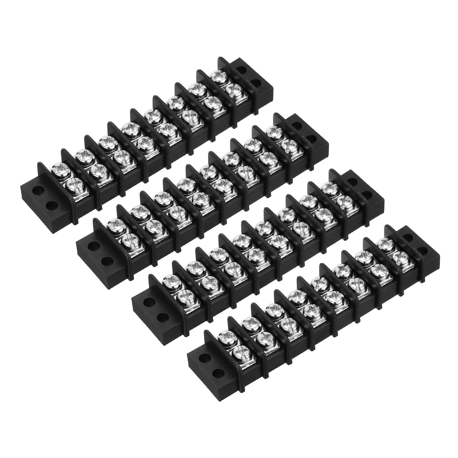 4 Pcs 8 Positions Terminal Block 300V 20A 9.5mm Pitch Dual Rows 8 ...
