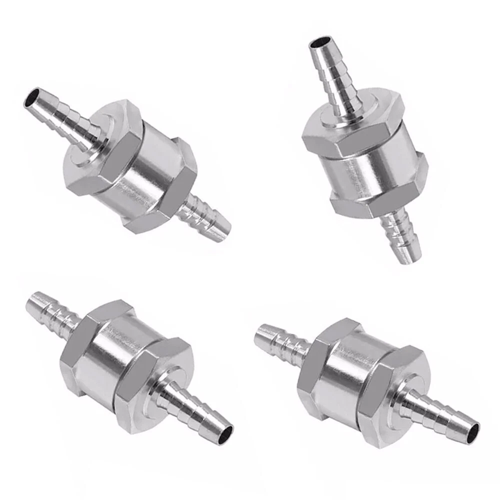 4 Pcs 8Mm 5/16" Fuel Non-Return One Way Check Valve Petrol Diesel Oil ...