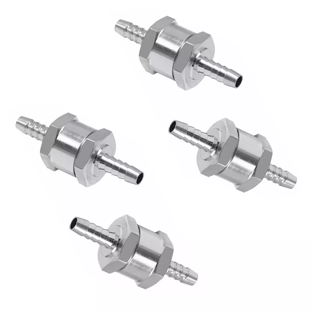 4 Pcs 8Mm 5/16" Fuel Non-Return One Way Check Valve Petrol Diesel Oil ...