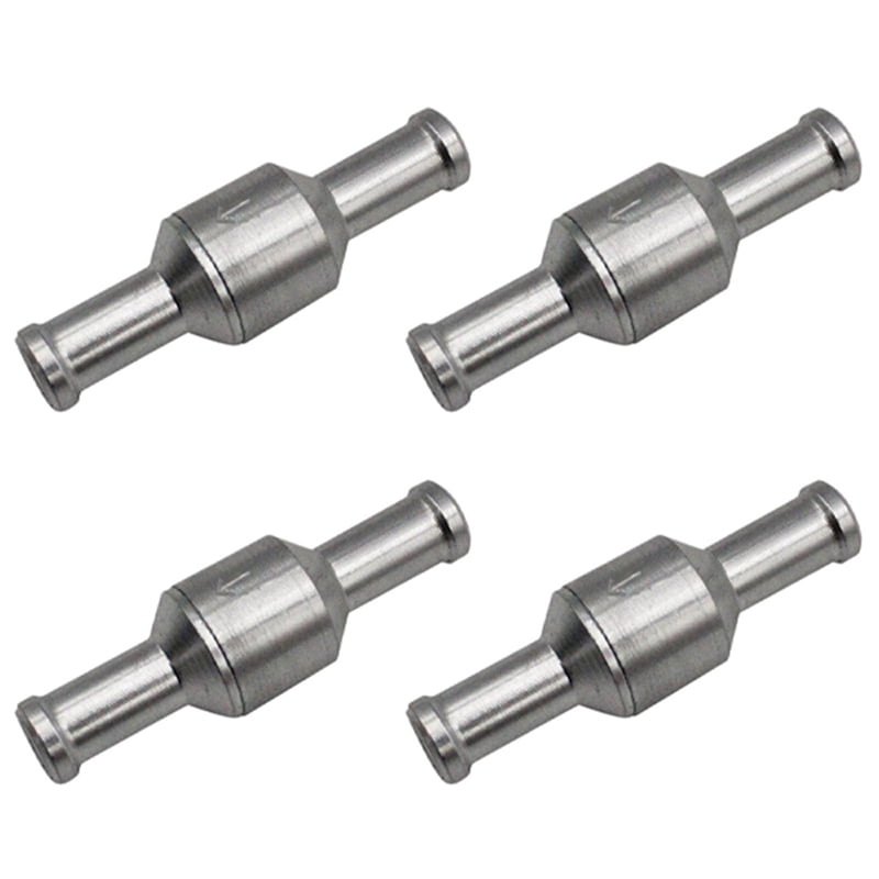 4 Pcs 8mm Check Valve Brake Servo Booster No Return Inline One Way ...