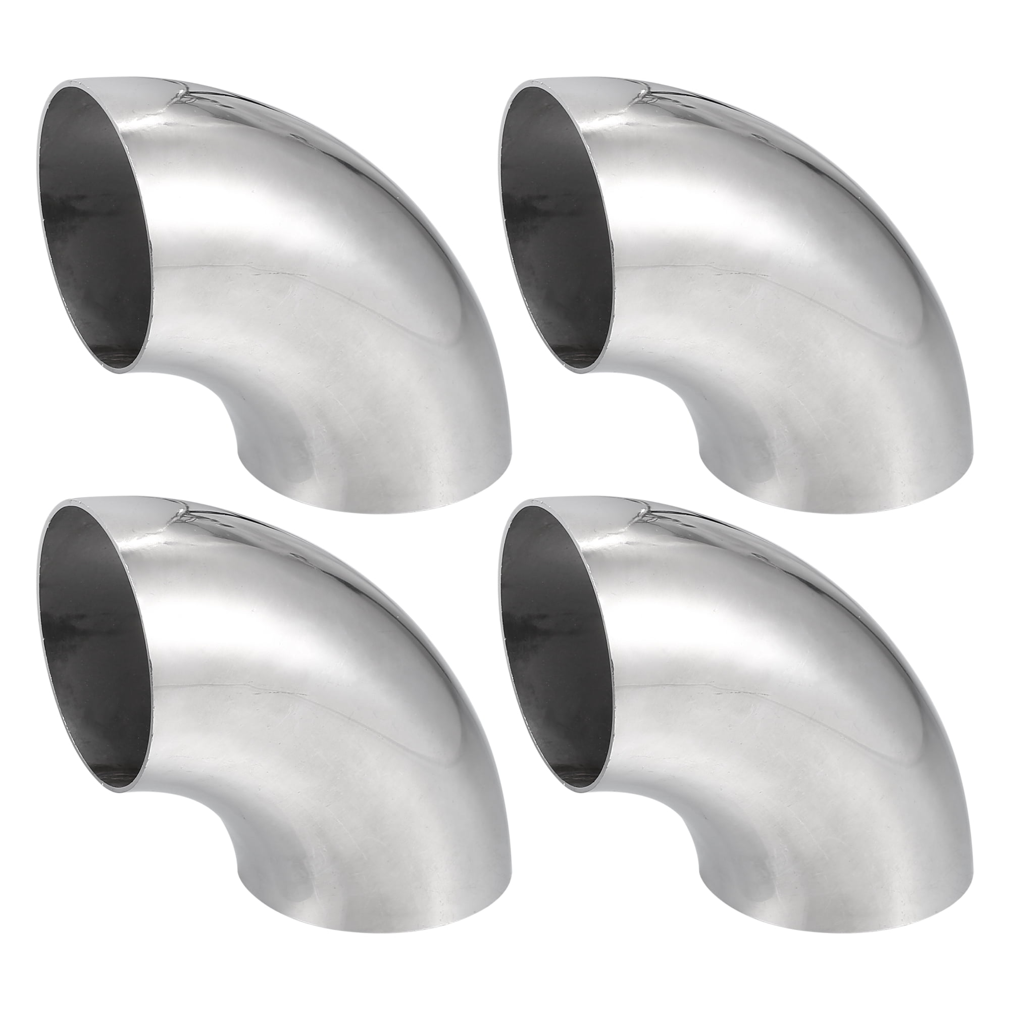 4 Pcs 90 Degree Steel Exhaust Elbow Pipe Bend Tube Durable 70mm OD ...