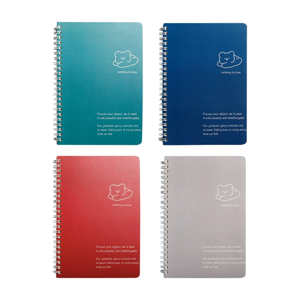 4 Pcs A 5 B5 Stationery Notebooks 60 Sheets Travel Notebook Spirals ...