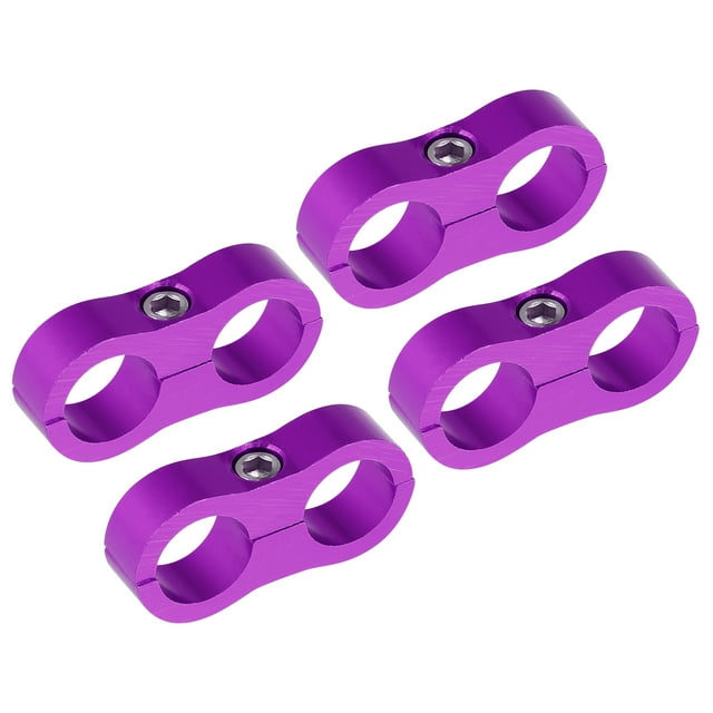 4 Pcs AN10 Car Hose Separator Clamp Aluminum Alloy Fuel Line Mounting ...