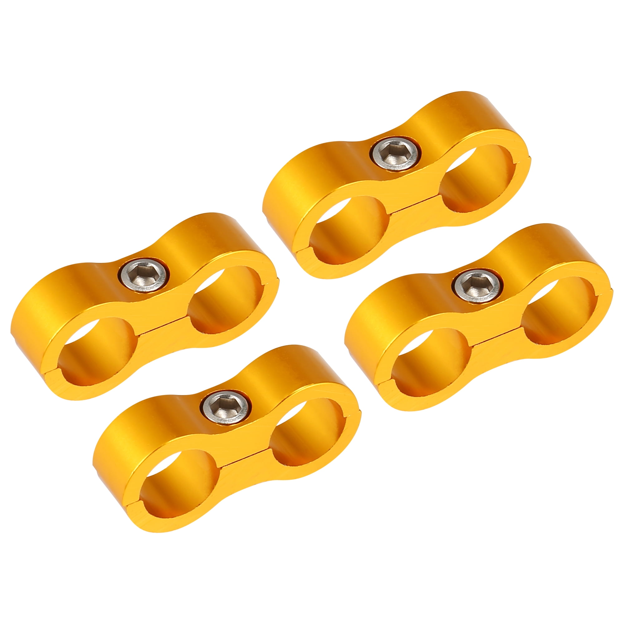 4 Pcs AN8 Car Hose Separator Clamp Aluminum Alloy Fuel Line Mounting ...