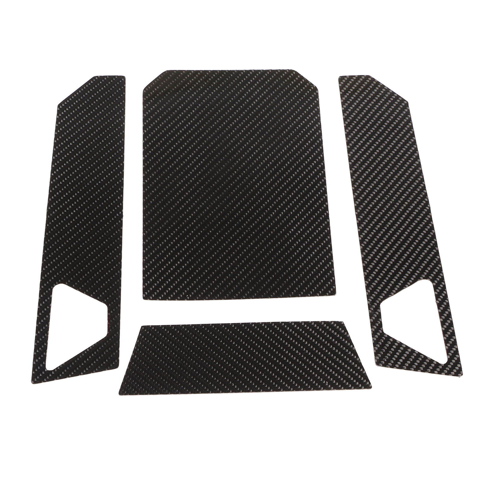 4 Pcs ATV Front Engine Hood Cover Carbon Fiber Panel Trim Sticker ...