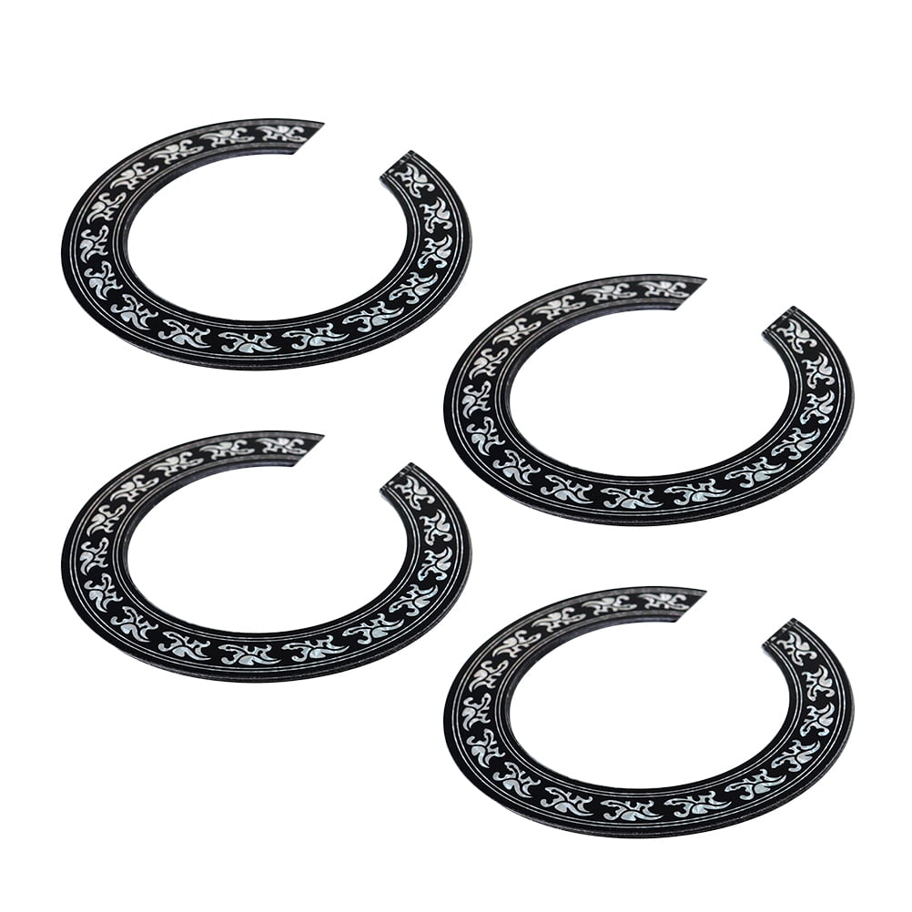 4 Pcs Acoustic Guitar Decals Fret Inlay Stickers Sound Hole Decoration ...
