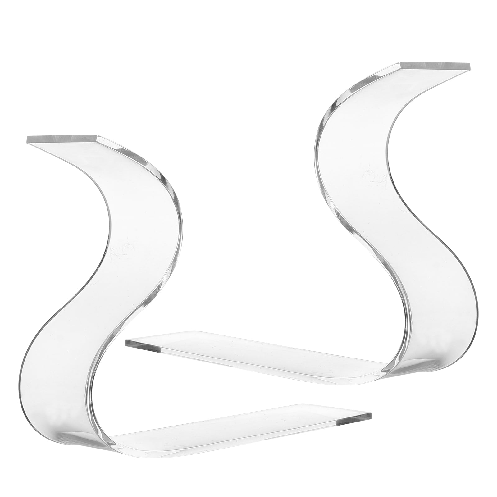 4 Pcs Acrylic Display Shelf High Heels Showing Stand Women Shoe Display ...