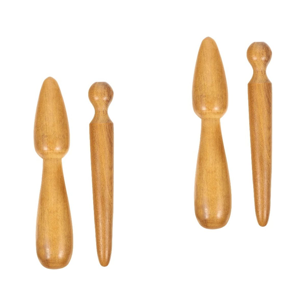 4 Pcs Acupressure Stick Feet Massager Manual Massage Sticks Neck Stick Acupoint Massager ...