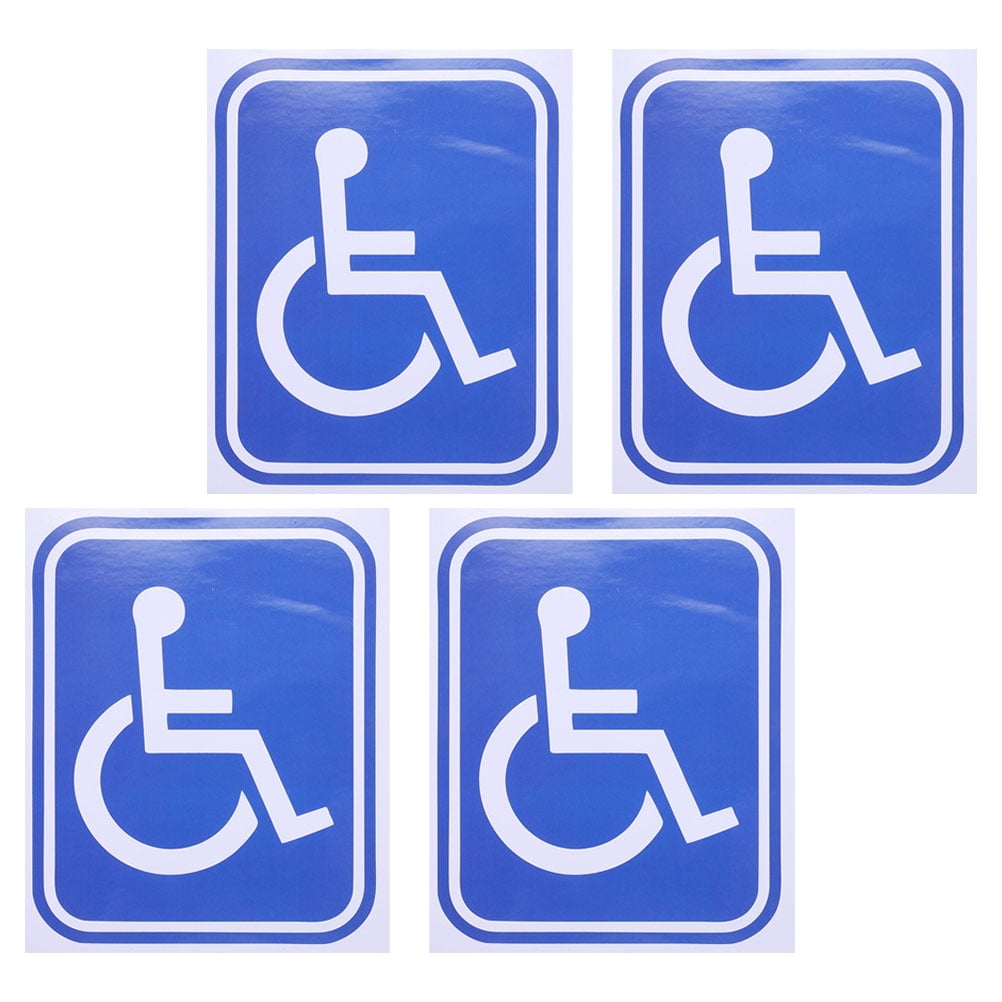 ifundom Wheelchair Symbol Stickers for Elevator, 4 Pieces Disability ...