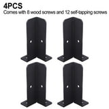 4 Pcs Adjustable Deck Post Anchor Base Brackets Reversible Wood Fence ...