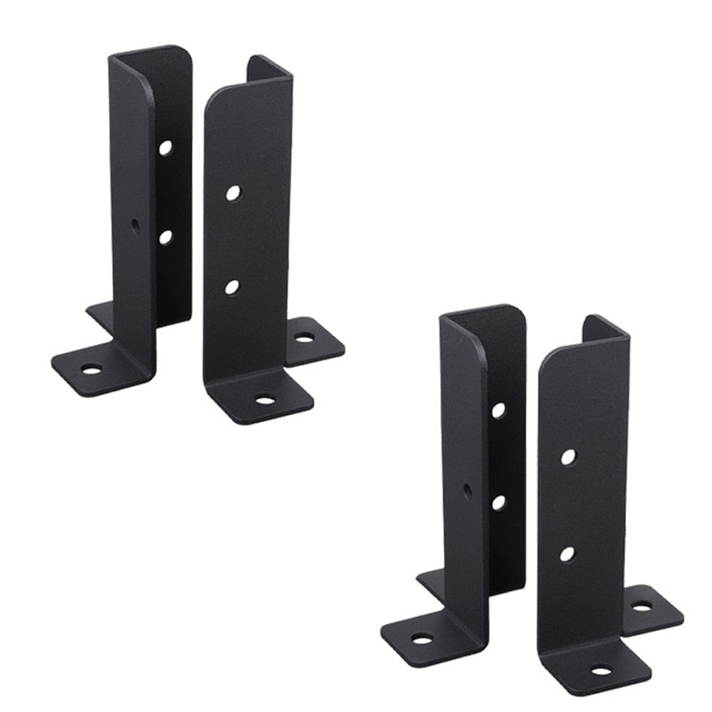 4 Pcs Adjustable Deck Post Anchor Brackets Kit - Fit 1.5x1.5, 2x2, 2x4 ...