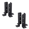 4 Pcs Adjustable Deck Post Anchor Brackets Kit - Fit 1.5x1.5, 2x2, 2x4 ...
