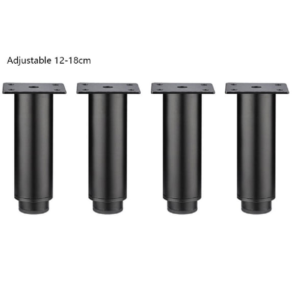 4 Pcs Adjustable Height Iron Furniture Legs Right Angle Support Table ...