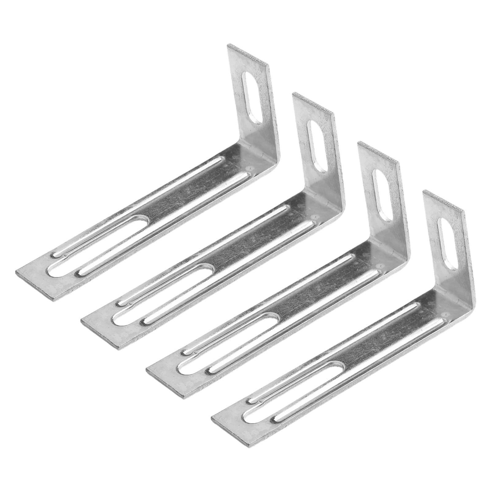 4 Pcs Adjustable L-Shaped Bracket for Furniture Reinforcement, Metal ...