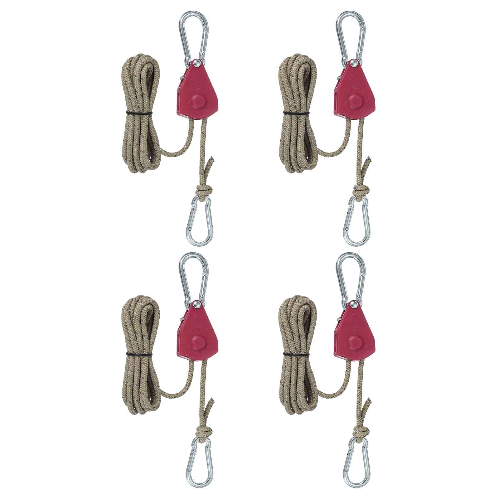 Uxcell Adjustable Rope Hanger, Ratchet Grow Light Hangers Reflective ...