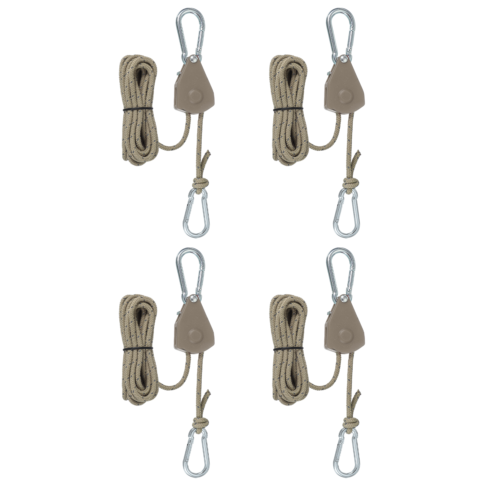 Uxcell Adjustable Rope Hanger, Ratchet Grow Light Hangers Reflective ...