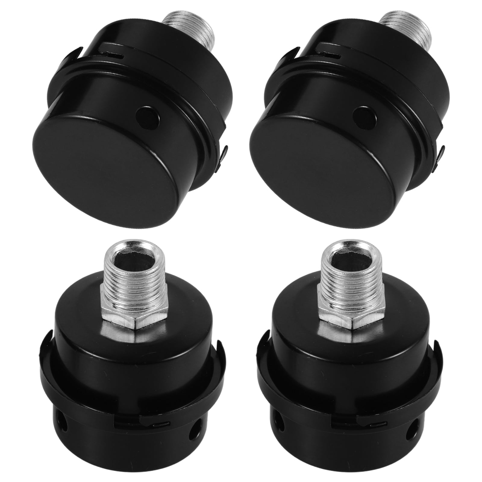 WORGEOUS Sound Muffler for Air Compressor Intake Black Plastic 4Pcs ...