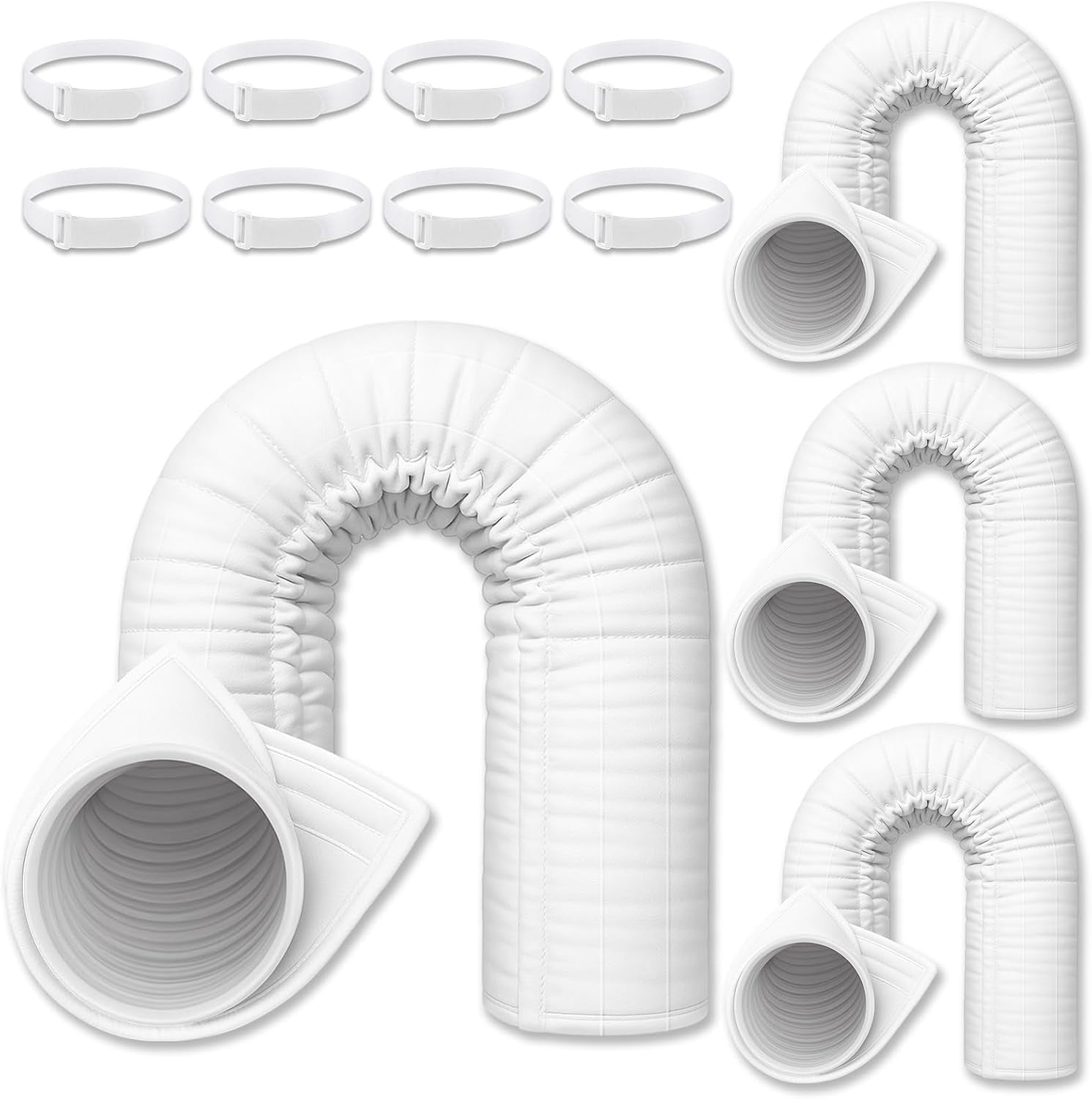 4 Pcs Air Conditioner Insulated Hose Cover Wrap Ac Hose Duct Vent ...