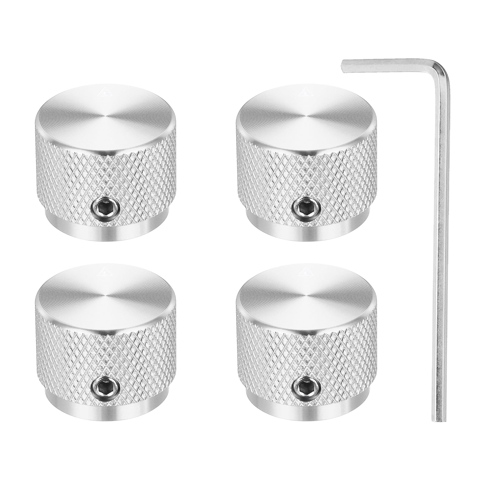 4 Pcs Aluminium Potentiometer Knobs, 1/4" (6mm) Universal Volume Tone ...
