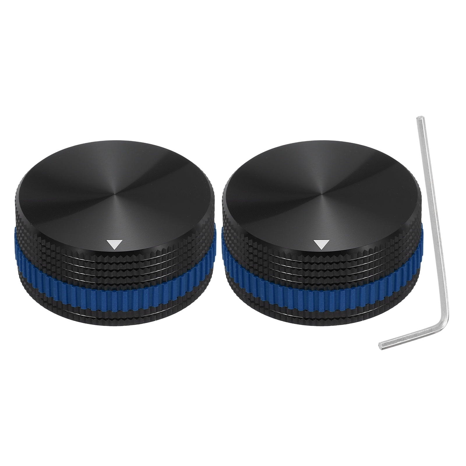 Uxcell 2Pcs Aluminium Potentiometer Knobs, Volume Audio Control Knobs ...