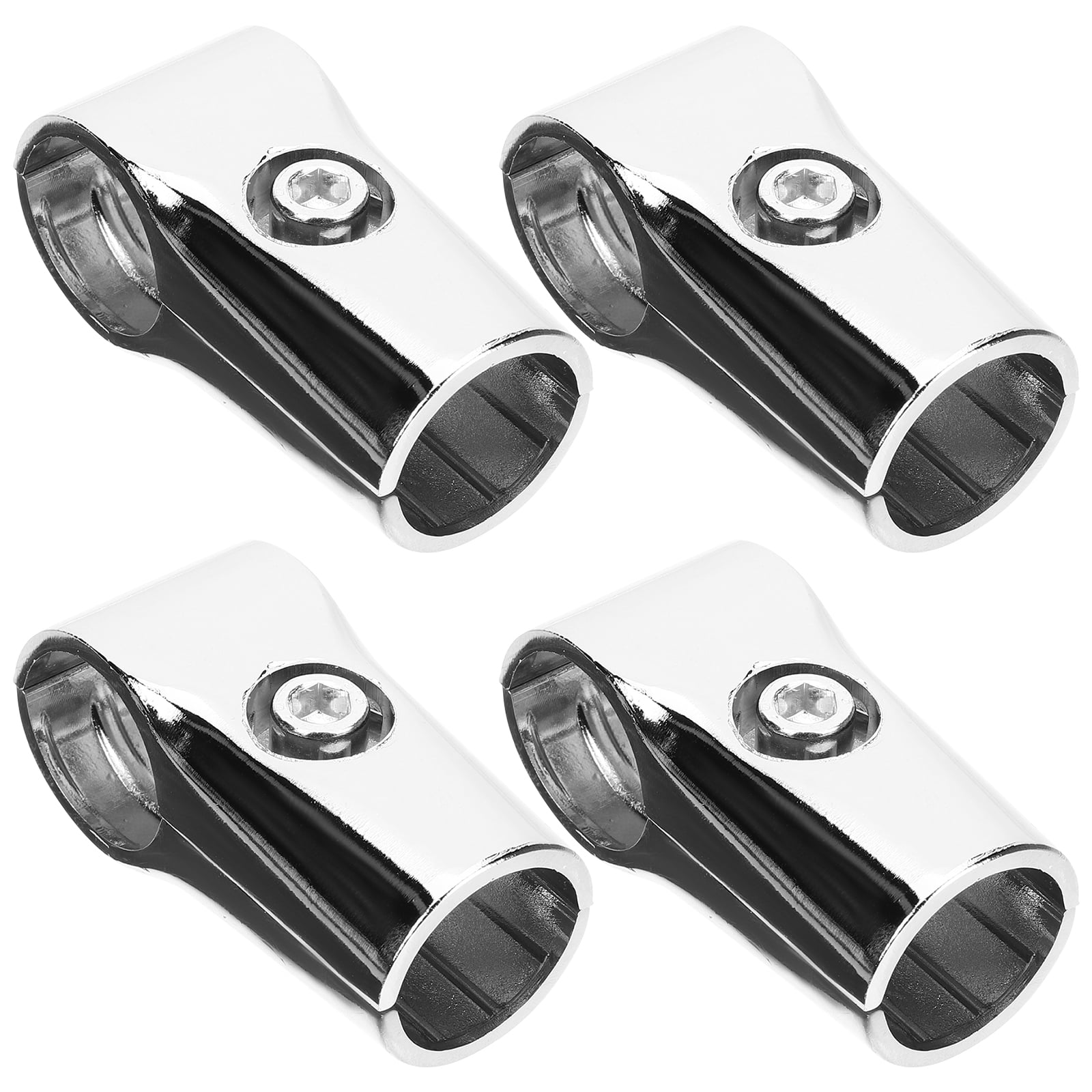 4pcs Closet Rod Connector 2 way Aluminum Alloy Closet Pole Connector ...