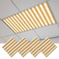 4 Pcs Amber Stripes Fluorescent Light Covers Modern Abstract Linens ...
