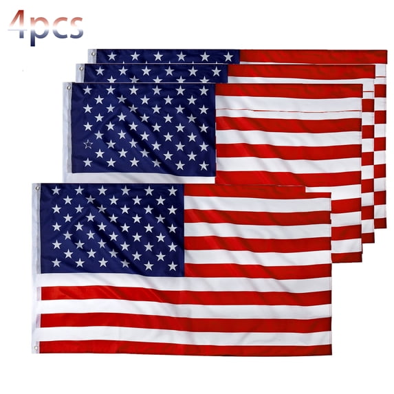 4 Pcs American US Flag 3x5, Vibrant Color & Fade Resistant US Flags for ...