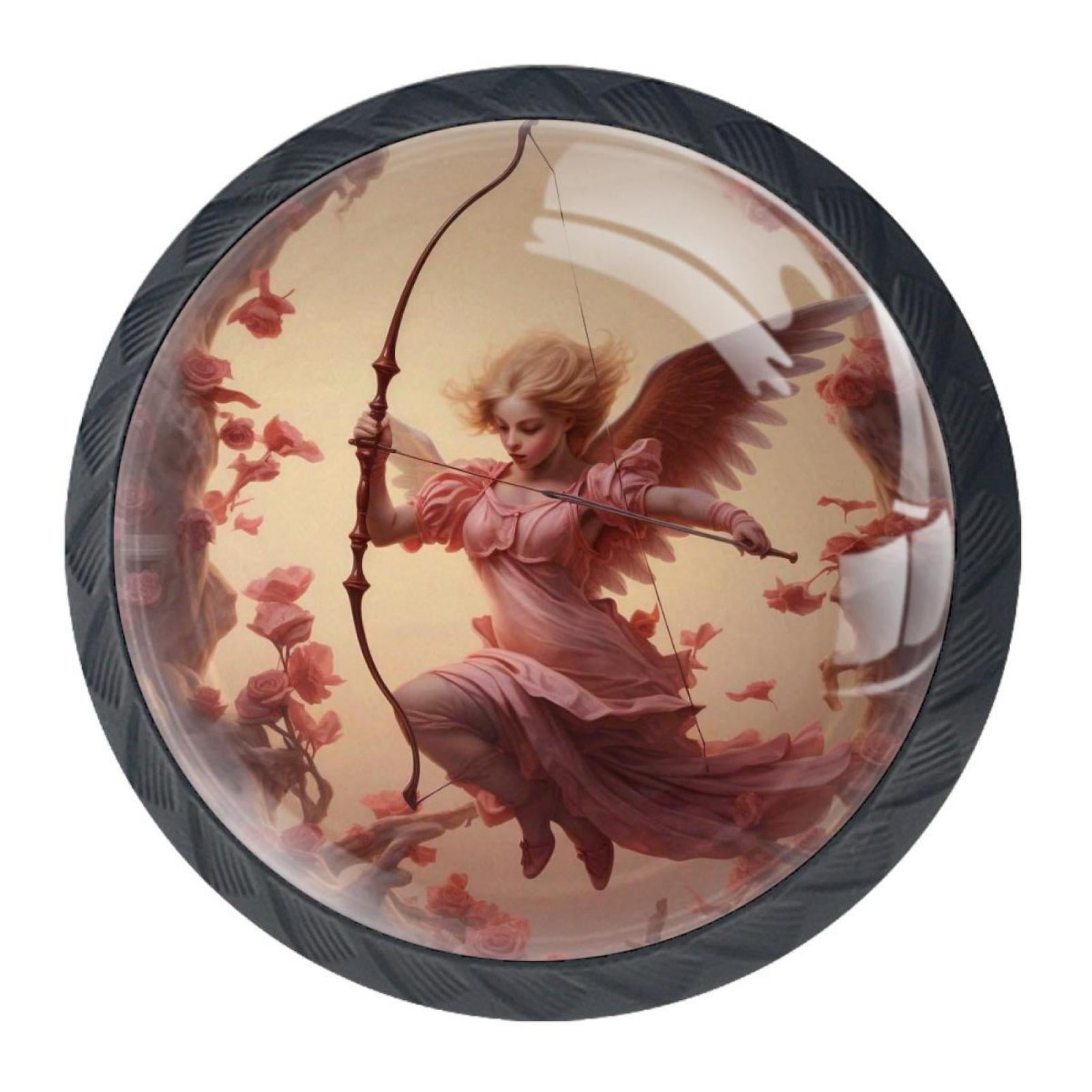 4 Pcs Angel Girl Knobs for Kitchen Cabinet Cupboard Dresser Bookcase ...