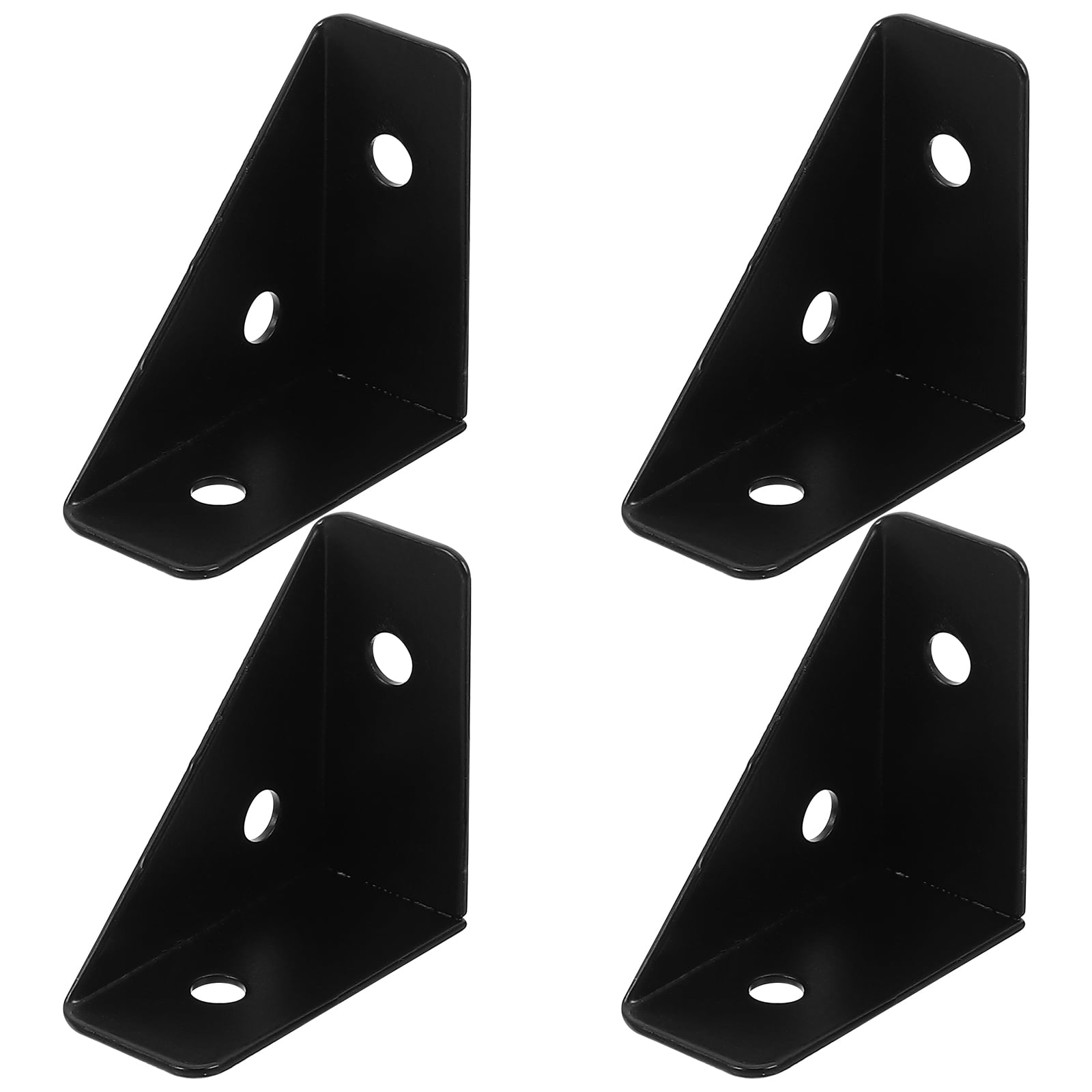 4 Pcs Angle Iron Bed Corner Support Frame Metal Braces Small Brackets ...